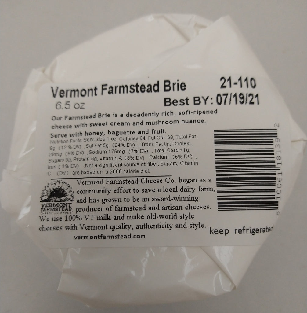 Vermont Farm BRIE – Vermont Farmstead Cheese Co.